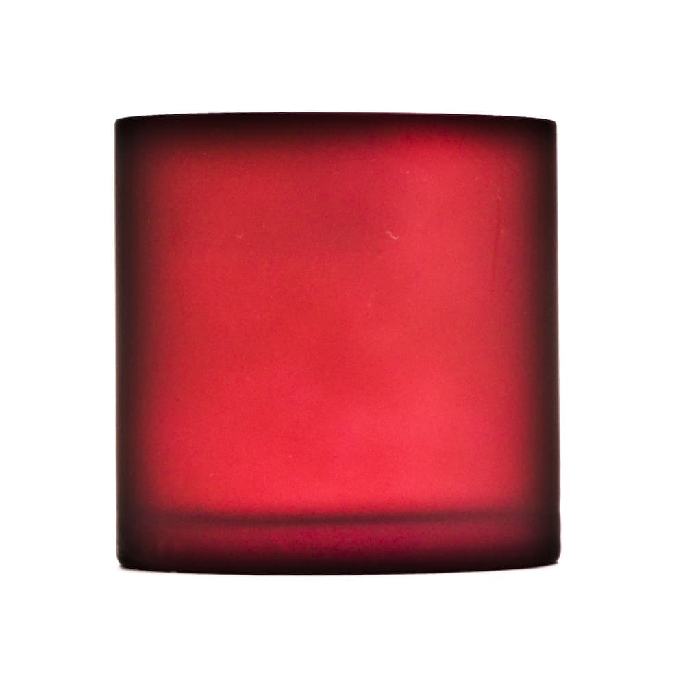Satin Red Cylinder Vases 4x4 | Wholesale Flowers & Supplies