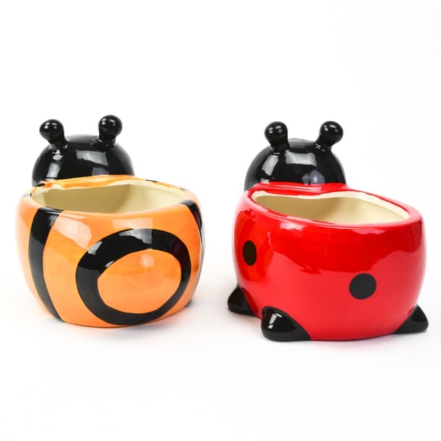 Ladybug & Bumble Bee Planter Set | Wholesale Flowers & Supplies