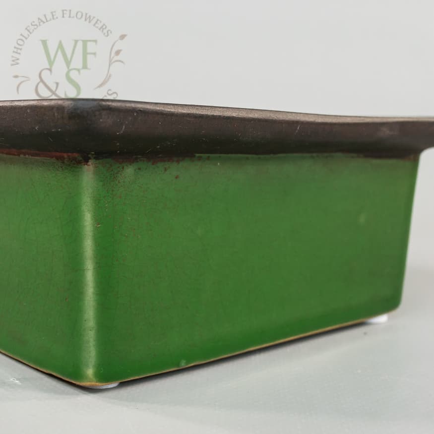 Green and Brown Square Stacking Ceramic Containers Large | Wholesale ...