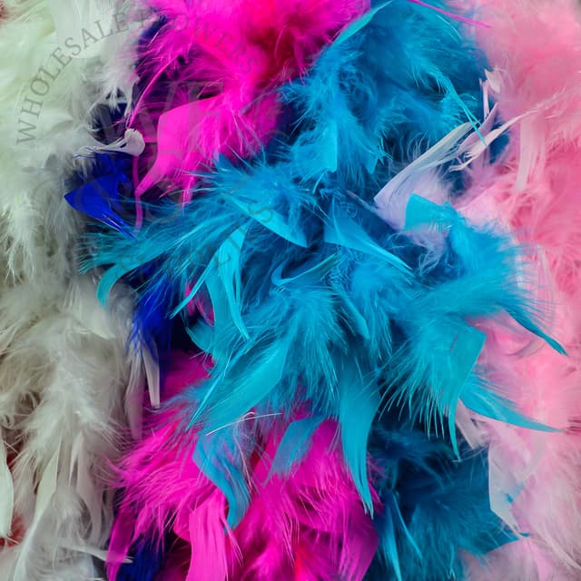 Feather Boa in Hot Pink,Pink,Black,White,Red,Turqoise, Lime and Dark ...