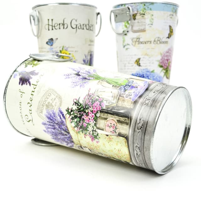 French Buckets - Set of 3 | Wholesale Flowers & Supplies