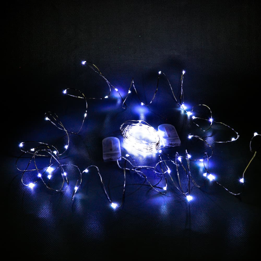 2-Pack Mini Deco String Lights - String of 40 Lights -Cool White Warm ...