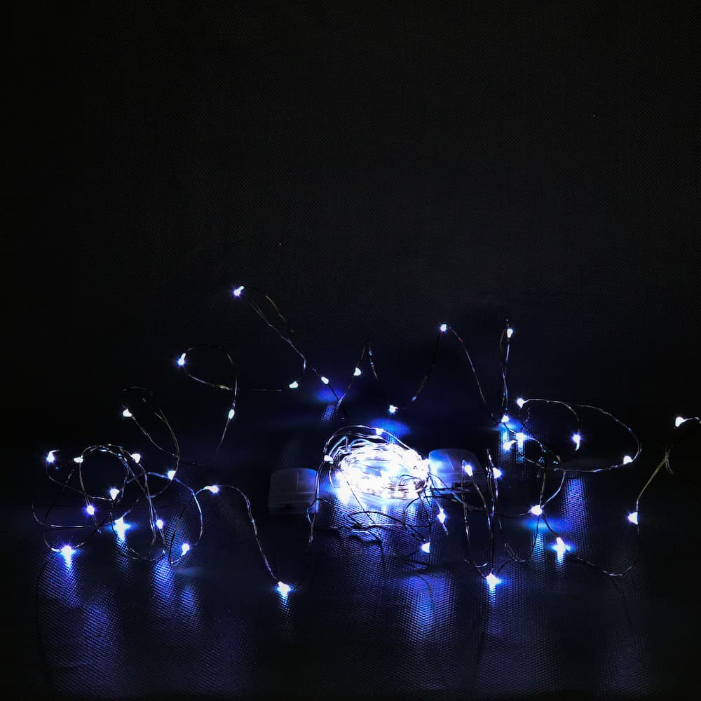 2-Pack Mini Deco String Lights - String of 40 Lights -Cool White Warm ...